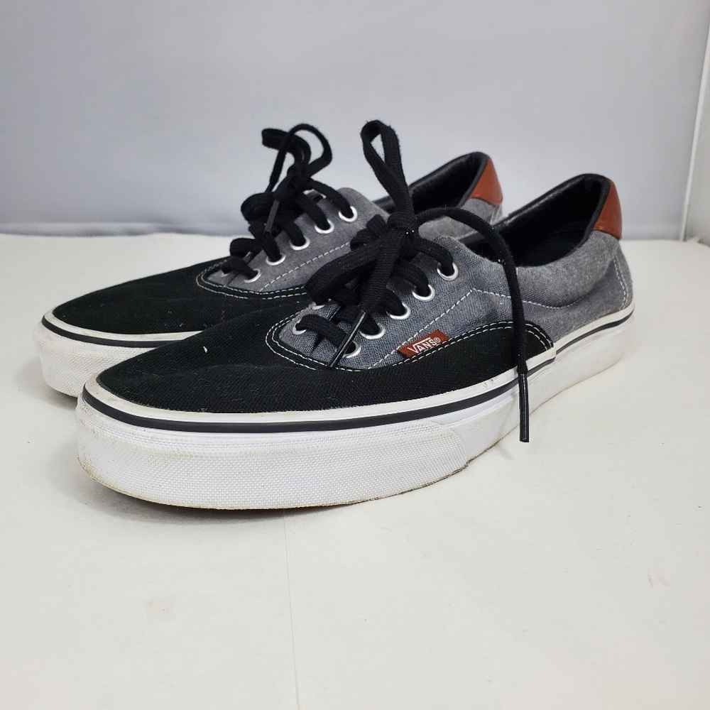 Vans Low Profile Era 59 Chambray Black And Gray Skate… - Gem